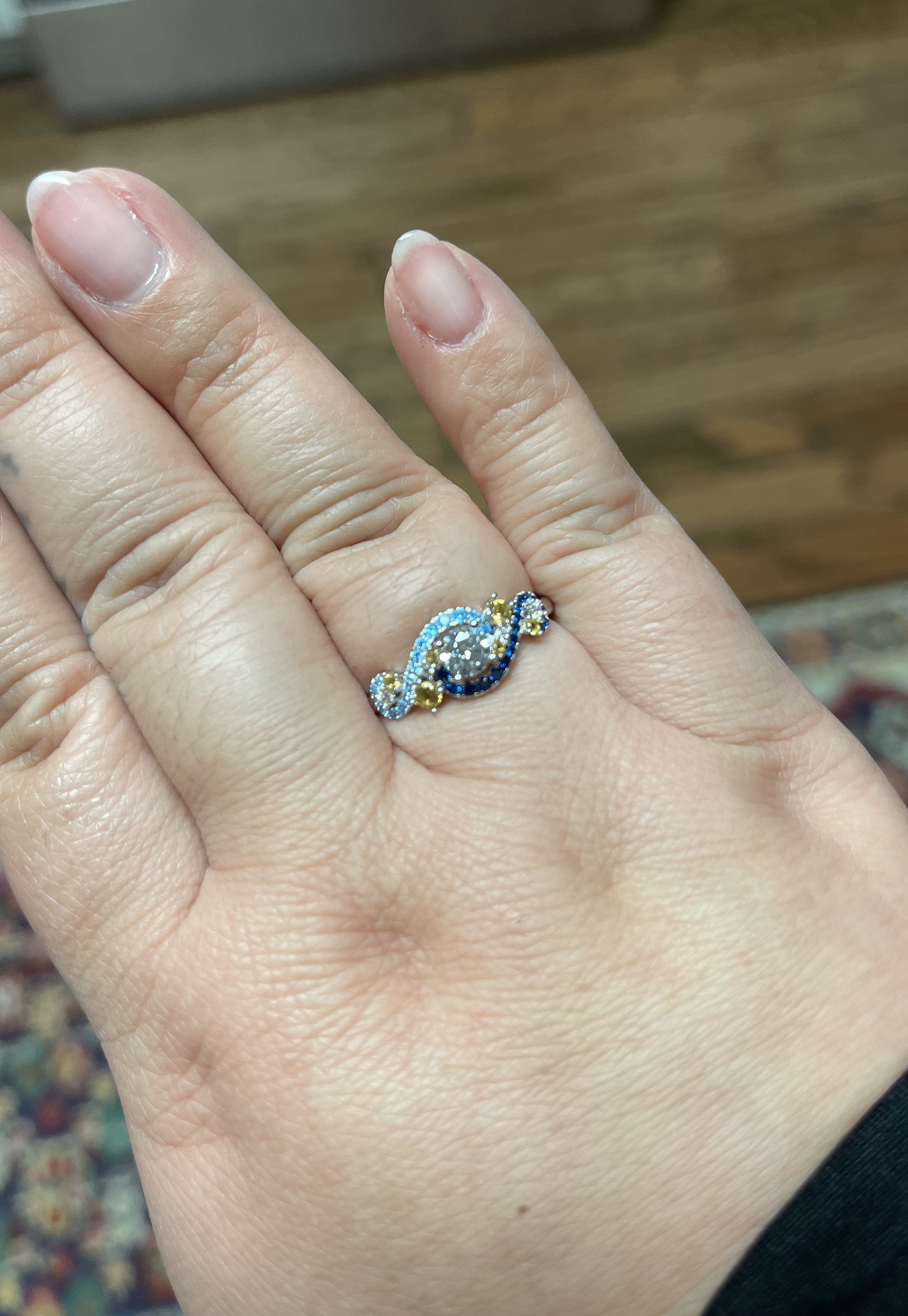 Starry night ring jeulia store